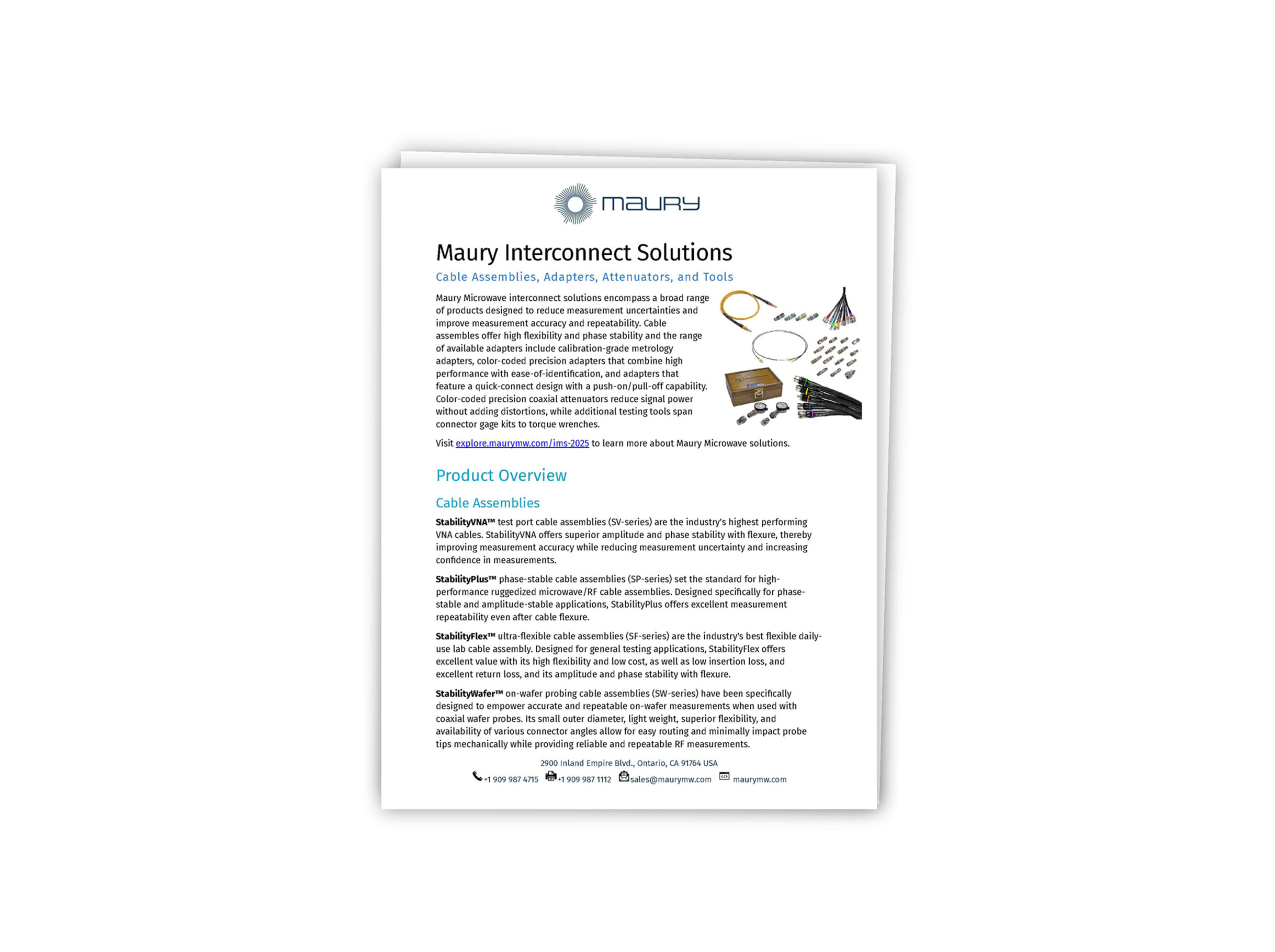 IMS 2025: Maury Interconnect Solutions—Cable Assemblies, Adapters ...