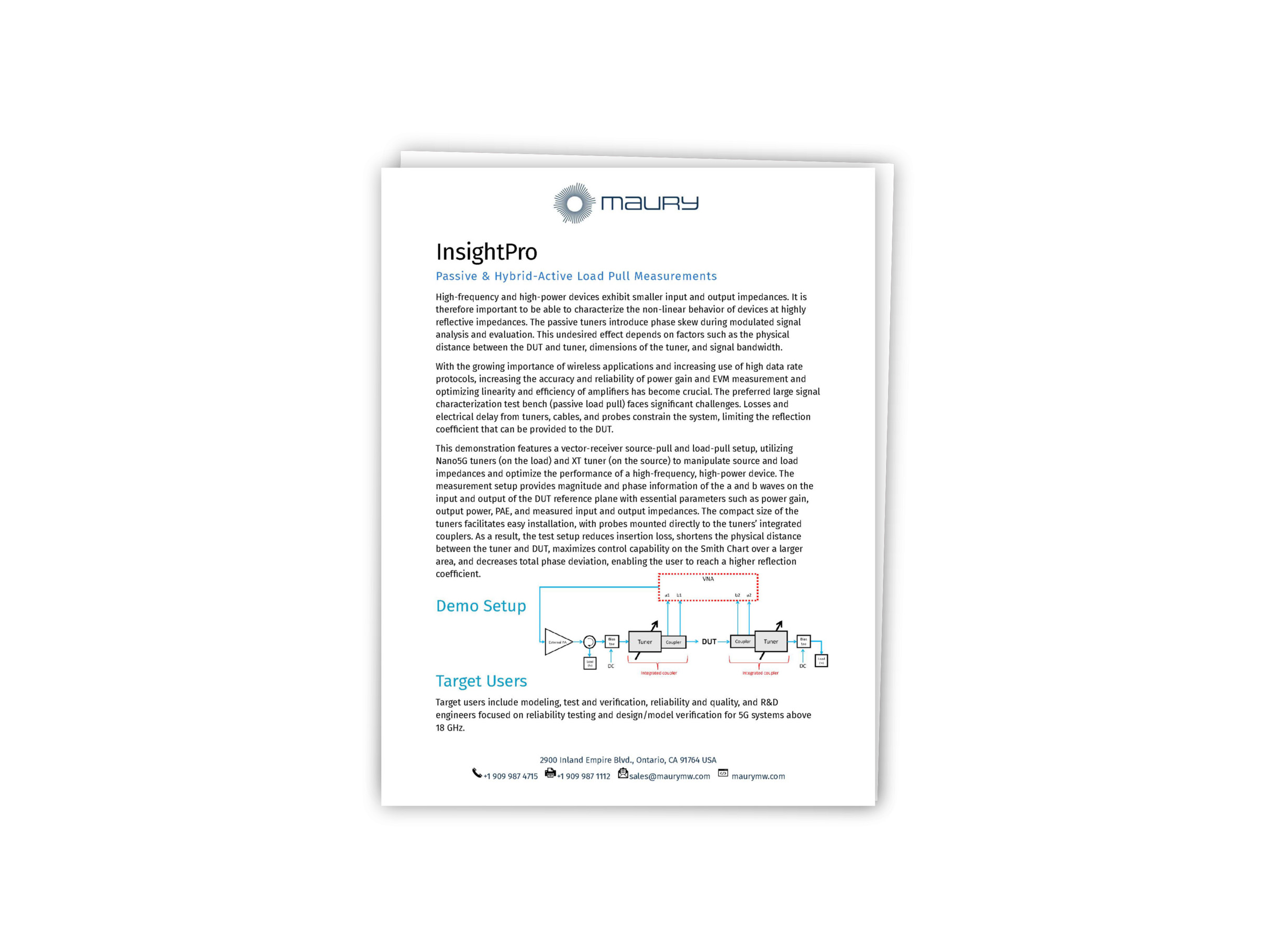 IMS 2025: InsightPro—Passive & Hybrid-Active Load Pull Measurements ...